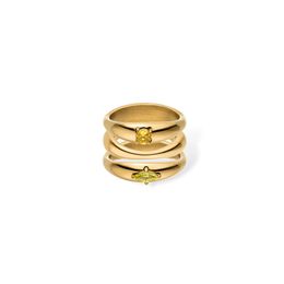PURELEI Soft Curve Ring Set