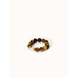 PURELEI Anxiety Tiger&lsquo;s Eye Pearl Ring mit Perle