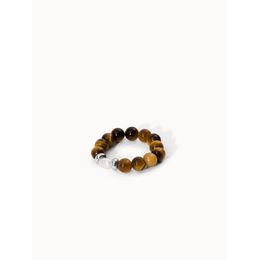 PURELEI Anxiety Tiger&lsquo;s Eye Pearl Ring mit Perle