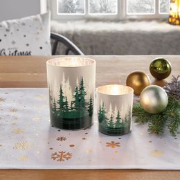 Windlicht "Wald", 2er Set