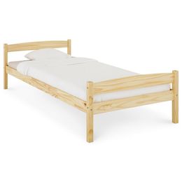 Idimex Einzelbett, Natur, Holz, Kiefer, Vintage, 1-Sitzer, 90x200 cm, FSC Mix, Schlafzimmer, Betten