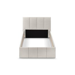 Halmon Schlafkomfort Betten Polsterbett, Beige, Holz, H&ouml;he ca. 22 cm, 100x200 cm, Schlafzimmer, Betten, Polsterbetten