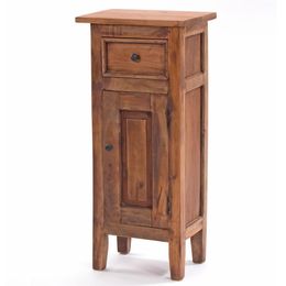 Design Delights Flurschrank, Honig, Holz, 35x80x25 cm, Wohnzimmer, Kommoden & Sideboards, Kommoden