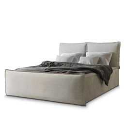 Masseno Boxbett, Creme, Holz, H2 + H3, 160x200 cm, Schlafzimmer, Betten, Boxspringbetten