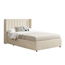 Juskys Polsterbett, Beige, Holzwerkstoff, 120x200 cm, Schlafzimmer, Betten, Polsterbetten