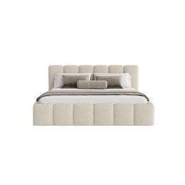 Fedve Polsterbett, Beige, Textil, 200x200 cm, Schlafzimmer, Betten, Polsterbetten