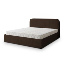 Masseno Polsterbett, Braun, Holz, 180x200 cm, Schlafzimmer, Betten, Polsterbetten