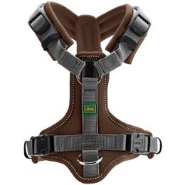 Hunter Geschirr Maldon Up braun/grau / XS-S