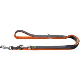 Hunter Verstellbare F&uuml;hrleine Maldon orange/grau / 15/200