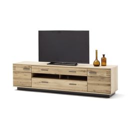 Empinio24 TV-Lowboard Eiche bianco teilmassiv 210 cm Sevilla