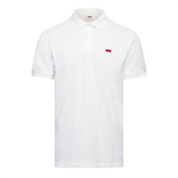 Levi's Herren Levis Slim Housemark Poloshirt Helles Wei&szlig;