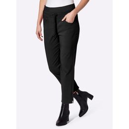 Heine Damen Jogg Pants, Schwarz, Gr. 38, 7/8-Hose, Material: Viskose