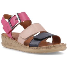 Hush Puppies Eliana Leder Damen Fuchsia Sandalen