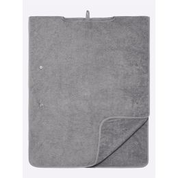 w&auml;schepur w&auml;schepur Bade-Poncho, steingrau, Gr&ouml;&szlig;e L/XL