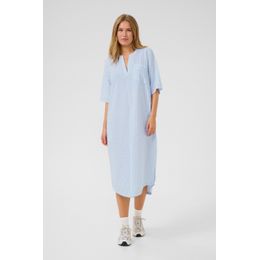Kaffe Kleid Loose fit blue white