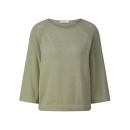 Peter Hahn - Pullover mit U-Boot-Ausschnitt, gr&uuml;n, Gr. 44 / L - Baumwolle