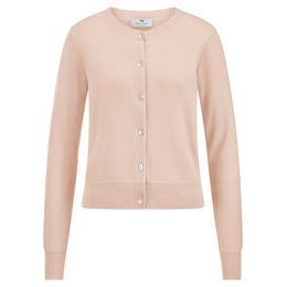 Peter Hahn - Strickjacke aus 100% Kaschmir, ros&eacute;, Gr. 48 / XL - Kaschmir