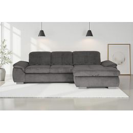 Ecksofa DIE PLANBAR, B:289cm H:85cm T:195cmcord anthrazit, 88% Polyester, 12% Polyamid, Wohnzimmer, Sofas, "MP-IN16037 L-Form, Breite 289 cm, mit