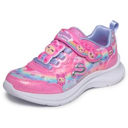 Skechers M&auml;dchen Sneaker "JUMPSTERS 2.0", Gr. 27pink, multi, Textil, kontrastfarbene Details, Schuhe, Klettschuh "Cutie Critters", Gr&ouml;ssenschablone