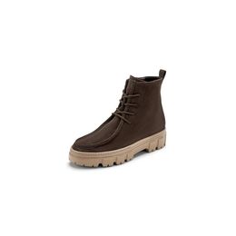 Peter Hahn Paul Green - Schn&uuml;r-Stiefelette, braun, Gr. 42 - Leder