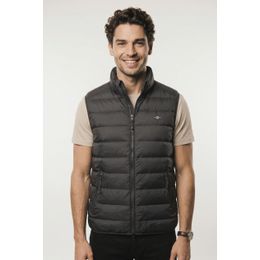 Gant Herren Steppweste "LIGHT DOWN VEST"dusky anthrazit, Gr. S, Web, Obermaterial: 100% Polyester. Futter: 100% Polyester. Wattierung: 90% Daunen,
