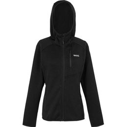 Regatta Newhill Damenfleecejacke mit Kapuze schwarz 36 - Damenjacken