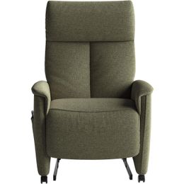 Sit & More TV-Sessel SIT & MORE, B:87cm H:116cm T:89cmolive, 100% Polyester, Sessel, "Cremona Comfort Plus", bis 200 Kg belastbar, mit Herz-Waage Funktion