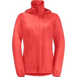 Jack Wolfskin Stormy Point 2L Damen Regenjacke rot S - Damenjacken