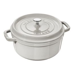 Staub La Cocotte Cocotte 22 cm, rund, Weisser Tr&uuml;ffel, Gusseisen