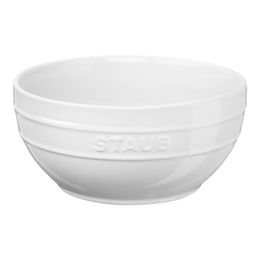 Staub Ceramique Sch&uuml;ssel 18 cm, rund, Wei&szlig;, Keramik