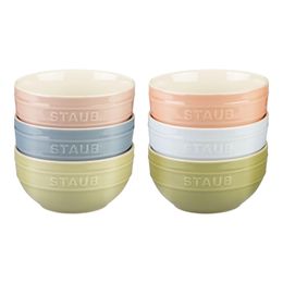 Staub Ceramique Sch&uuml;ssel Set Macaron 14 cm / 6-tlg, Keramik