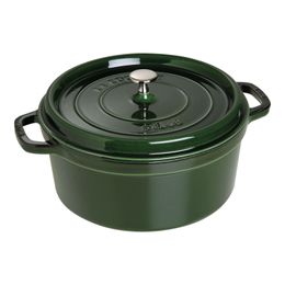 Staub La Cocotte Cocotte 28 cm, rund, Basilikum-Gr&uuml;n, Gusseisen