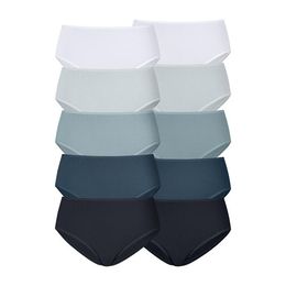 PETITE FLEUR BY LASCANA H&uuml;ftslip blau Gr. 48/50 f&uuml;r Damen. Nachhaltig.