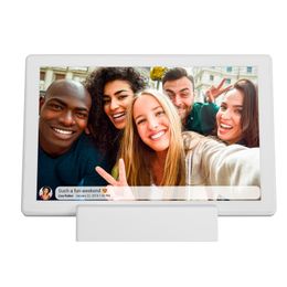 Denver PFF-1070 WLAN Bilderrahmen&ndash; 10,1", Frameo, Akkubetrieb, wei&szlig;