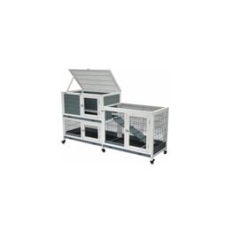 nanook Indoor Kleintierstall Leo 146 x 89 cm grau