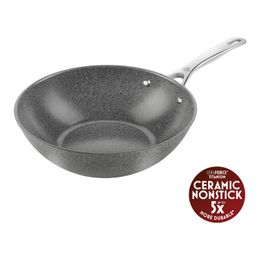 Ballarini Salina Wok, 30 cm, Aluminium, Titanverst&auml;rkte keramische Antihaftbeschichtung