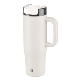 Zwilling Thermo Plus Thermobecher mit Strohhalm, 900 ml, Edelstahl, Cream