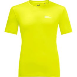 Jack Wolfskin Tech T Herren Funktionsshirt gelb XXL - Herrenshirts, -hemden & -pullover