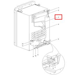 Thetford SR Heater 230 V AC 153 W Heizelement f&uuml;r Camping-K&uuml;hlschrank N3000-Modelle Ersatzteilnummer 633575 - Ersatzteile Thetford K&uuml;hlschr&auml;nke