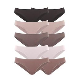 PETITE FLEUR BY LASCANA Bikinislip beige Gr. 40/42. K&ouml;rpernah. Nachhaltig.