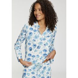 VIVANCE DREAMS BY LASCANA Pyjamaoberteil mehrfarbig Gr. 36/38 f&uuml;r Damen. Bequem. Nachhaltig.
