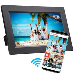Denver PFF-1015 Digitaler WLAN-Bilderrahmen, 10.1" Touchscreen, schwarz