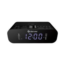 Denver CRD-515 Radiowecker -DAB+, FM, Bluetooth, Dual-Alarm, schwarz