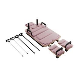 ArtSport&reg; Pilates Reformer Board Movea in Rosa - Ganzk&ouml;rper-Fitnessger&auml;t mit 6 Trainingsb&auml;ndern, Mini Reformer inkl. 52 x Trainingsvideos