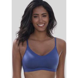 NUANCE BY LASCANA Bralette-BH ', BH ohne B&uuml;gel, Push-up-BH, Bralette' blau Gr. M (40). Ohne B&uuml;gel