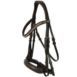 Hans Melzer Horse Equipment Hans Melzer Kandare Mechtersen braun/silber WB (Warmblut)