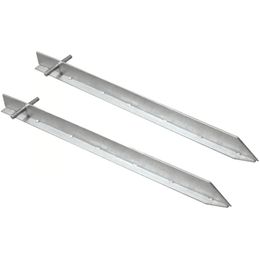 High Peak Stahl T Hering 2er Pack 30 cm silber - Zeltheringe & Abspannmaterial