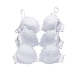 PETITE FLEUR BY LASCANA Push-up-BH wei&szlig; Gr. 70A. Vergr&ouml;&szlig;ert Optisch Die B&uuml;ste und mit B&uuml;gel