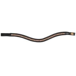 Hans Melzer Horse Equipment Hans Melzer Stirnriemen Milano schwarz VB/ COB (Vollblut)