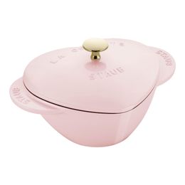 Staub La Cocotte Cocotte 20 cm, Herz, Sorbet rose, Gusseisen